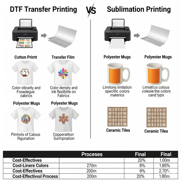 DTF Transfer vs Sublimation: Print Method Guide